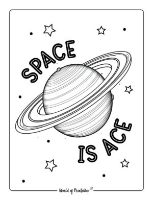Planet Coloring Pages For Kids & Adults - World of Printables