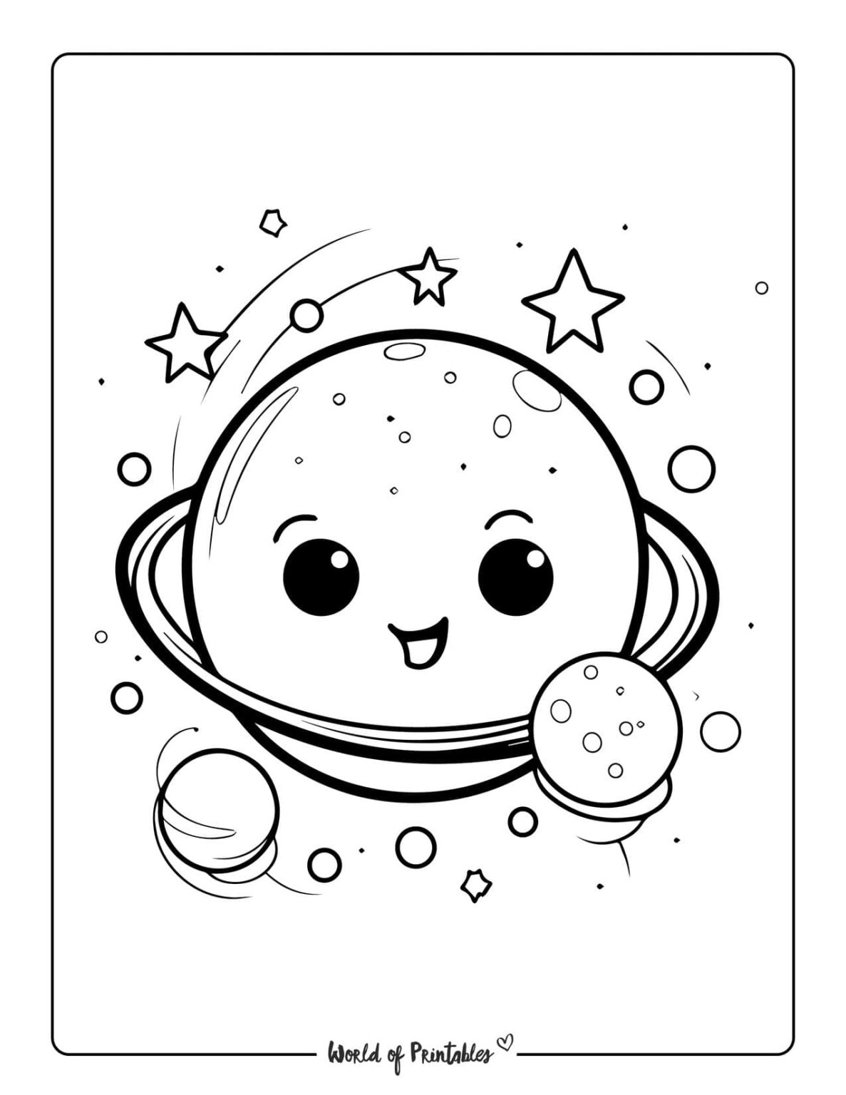 Planet Coloring Pages For Kids & Adults - World of Printables