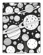 Planet Coloring Pages For Kids & Adults - World of Printables