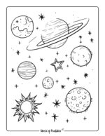 Planet Coloring Pages For Kids & Adults - World of Printables