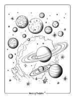 Planet Coloring Pages For Kids & Adults - World of Printables