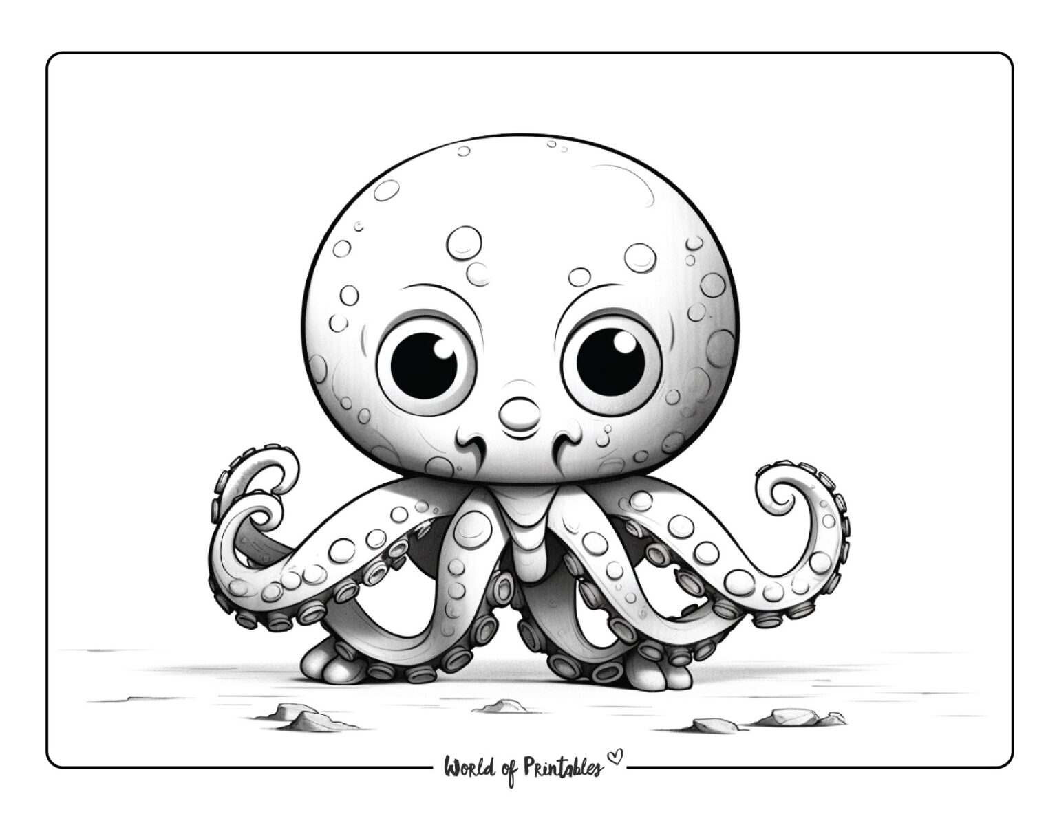 Octopus Coloring Pages For Kids & Adults - World of Printables