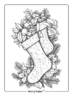 Stocking Coloring Pages - World of Printables