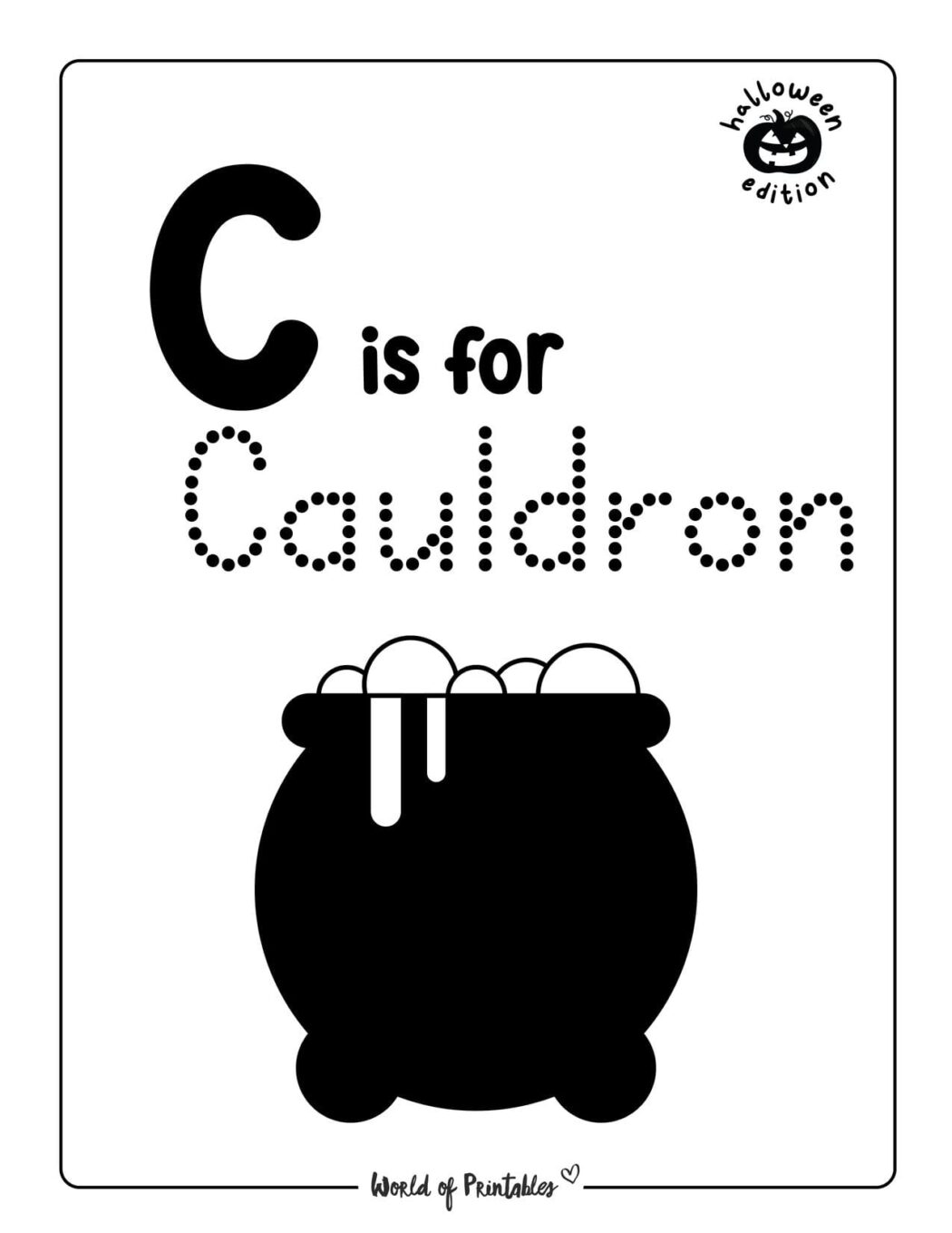 100+ Free Printable Halloween Worksheets - World of Printables