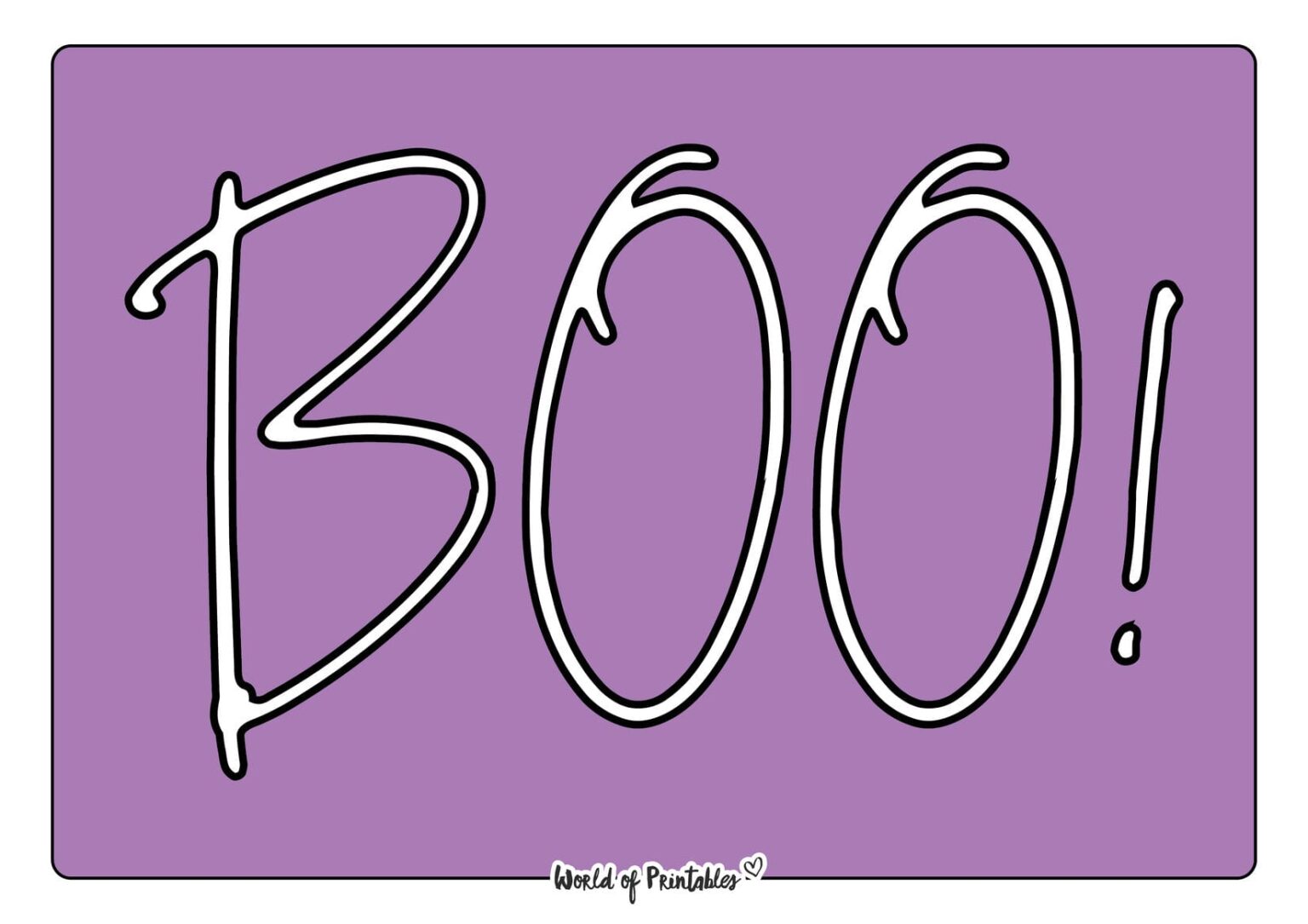 Boo Templates - World of Printables