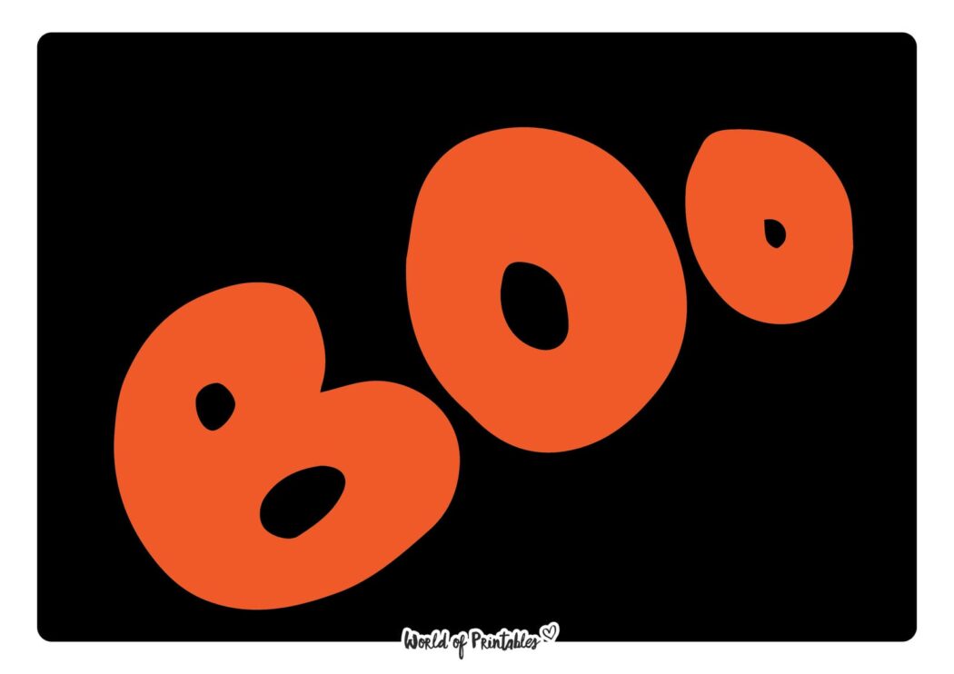 Boo Templates - World of Printables