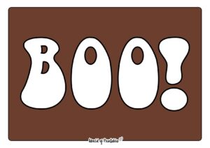 Boo Templates - World of Printables