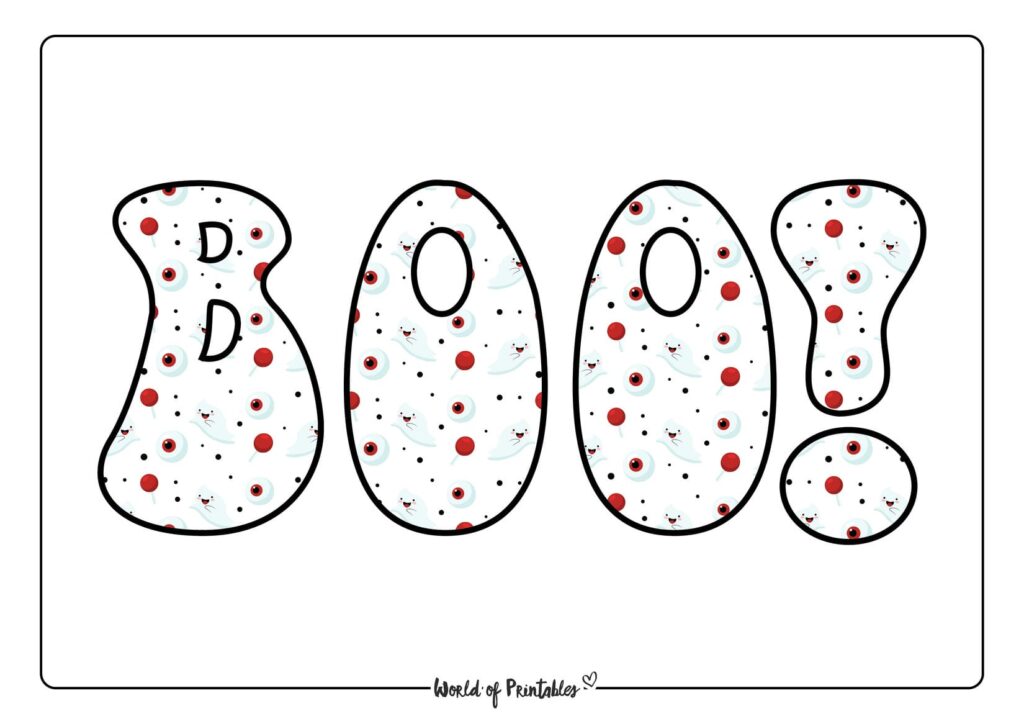 Boo Templates - World of Printables