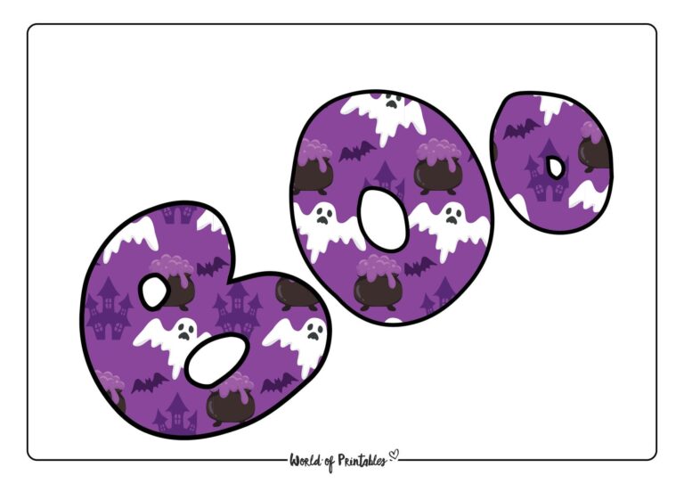 Boo Templates - World of Printables