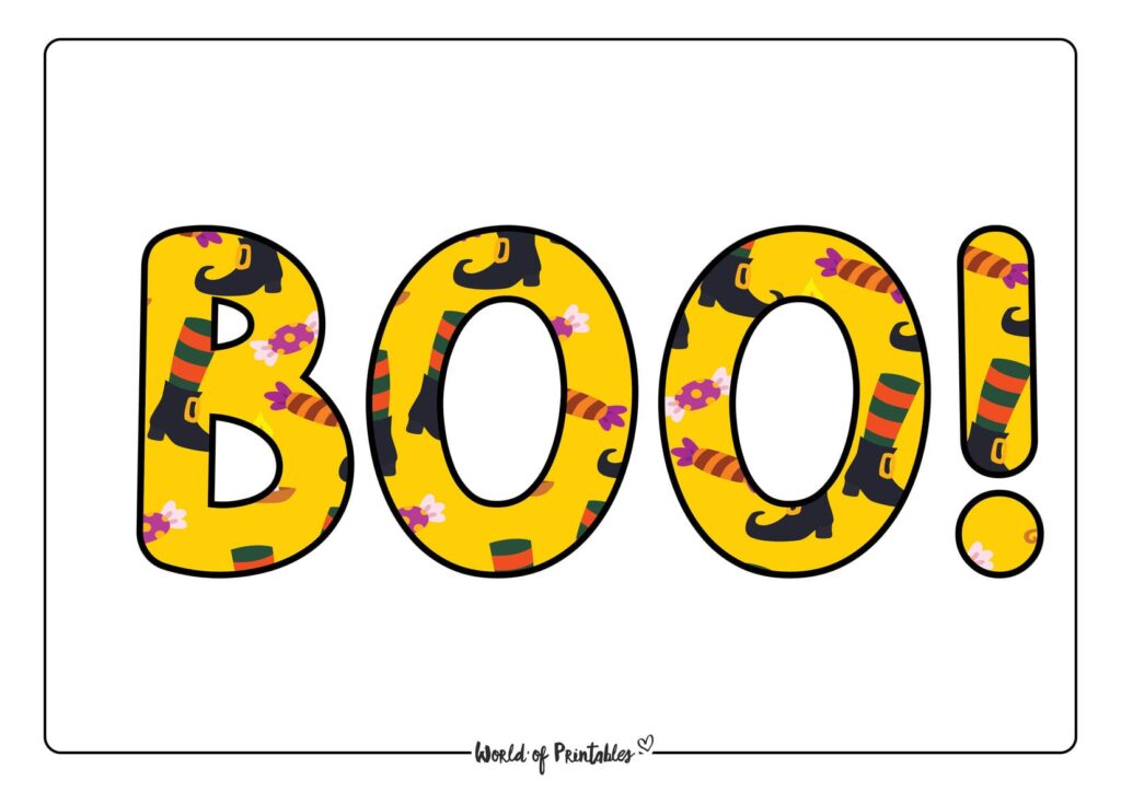 Boo Templates - World of Printables