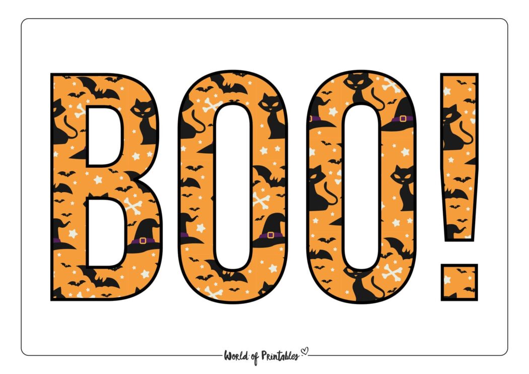 Boo Templates - World of Printables