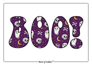 Boo Templates - World of Printables