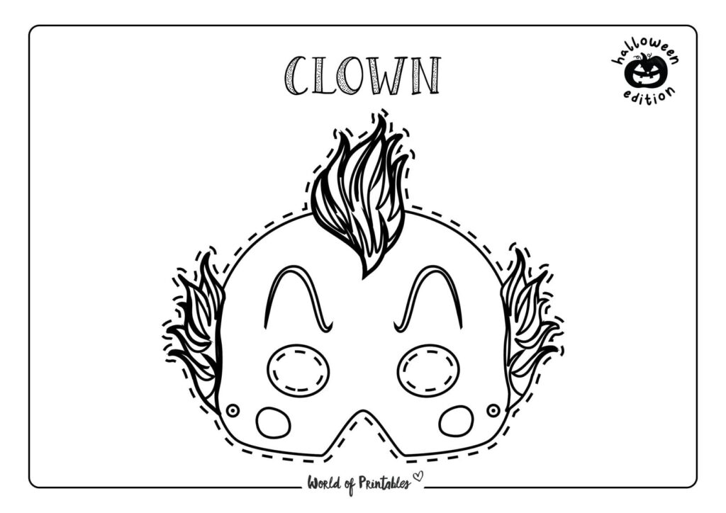 Halloween Mask Printables - World of Printables