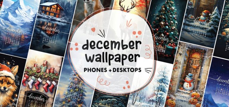 78 Free December 2025 Calendar Wallpapers for Phone and Desktop