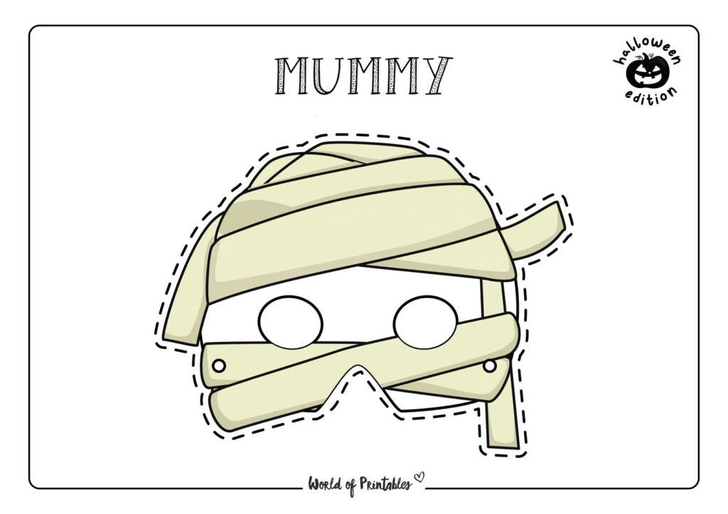 Halloween Mask Printables - World of Printables