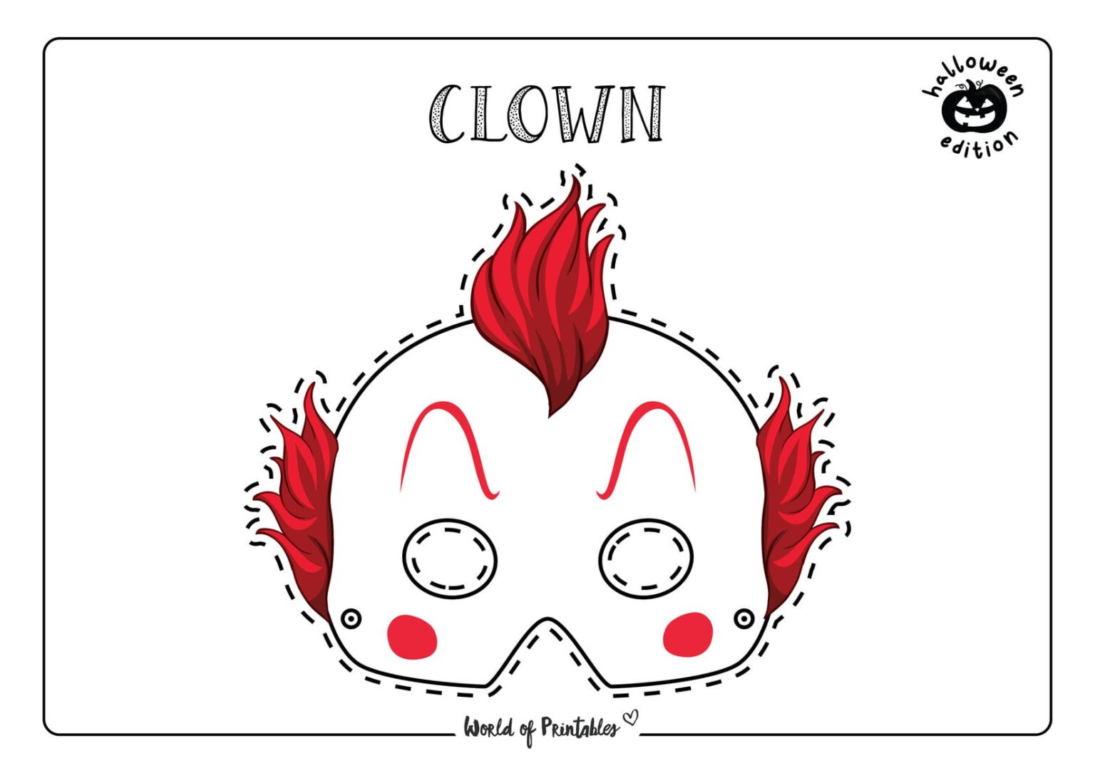 Halloween Mask Printables - World of Printables