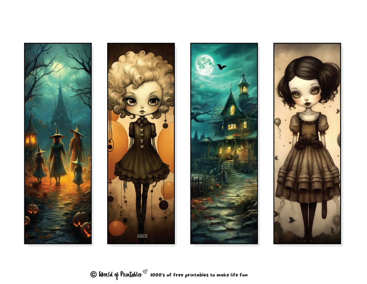 Halloween Bookmarks | 500 Ideas To Print For Free - World of Printables
