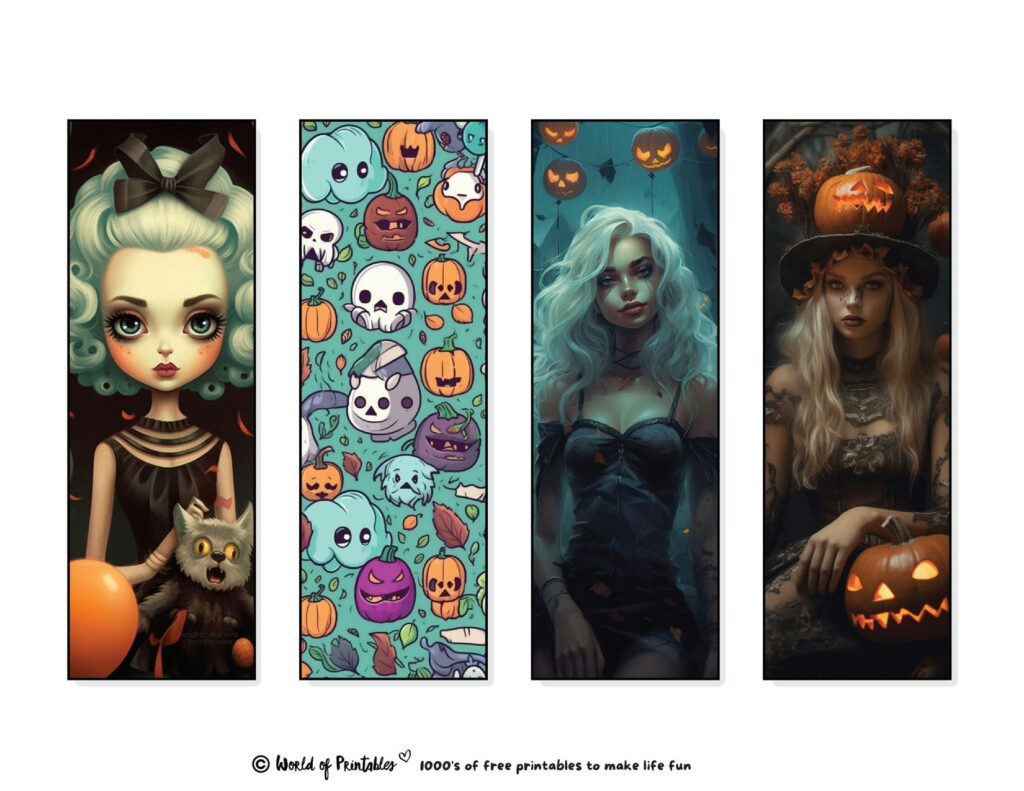 Halloween Bookmarks | 500 Ideas To Print For Free - World of Printables