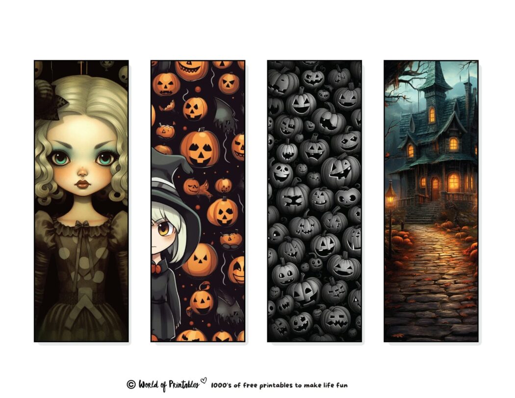 Halloween Bookmarks | 500 Ideas To Print For Free - World of Printables