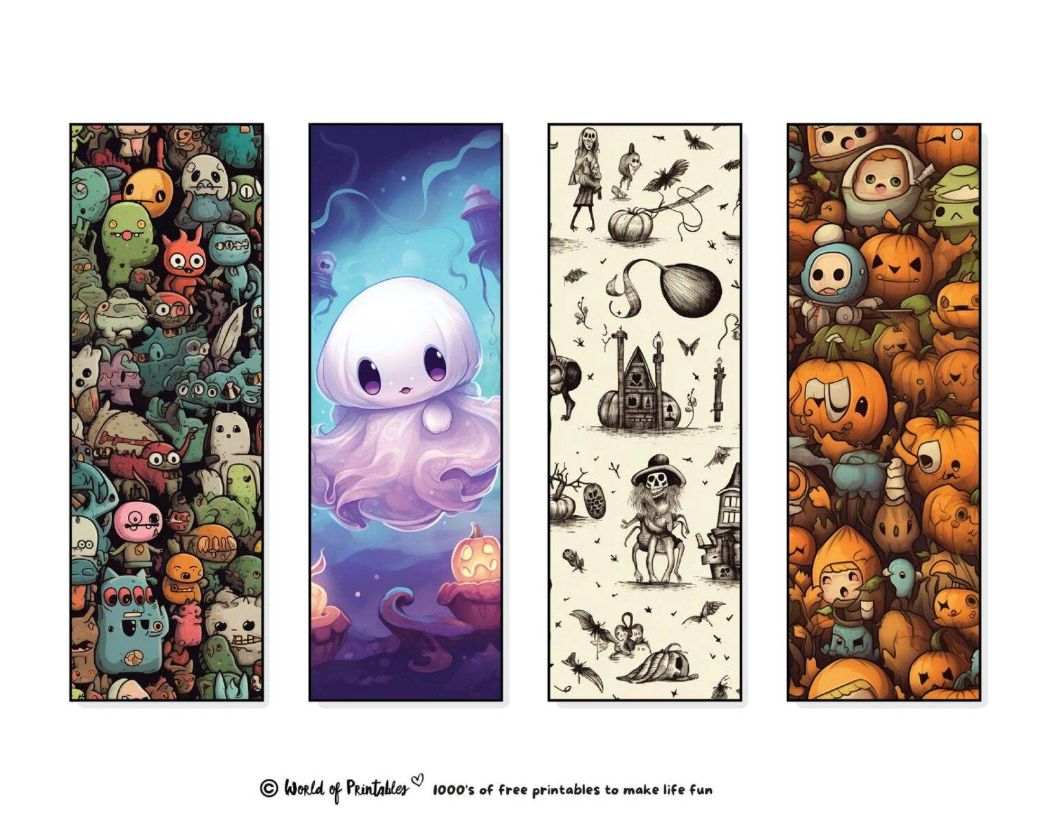 Halloween Bookmarks | 500 Ideas To Print For Free - World of Printables