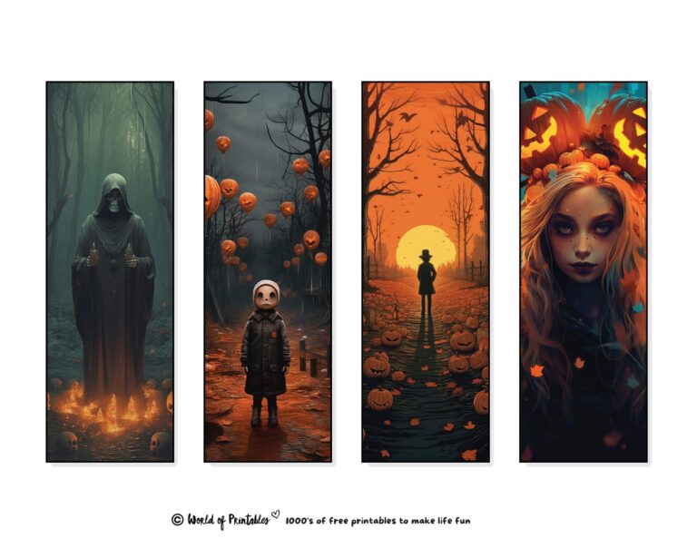 Halloween Bookmarks | 500 Ideas To Print For Free - World of Printables