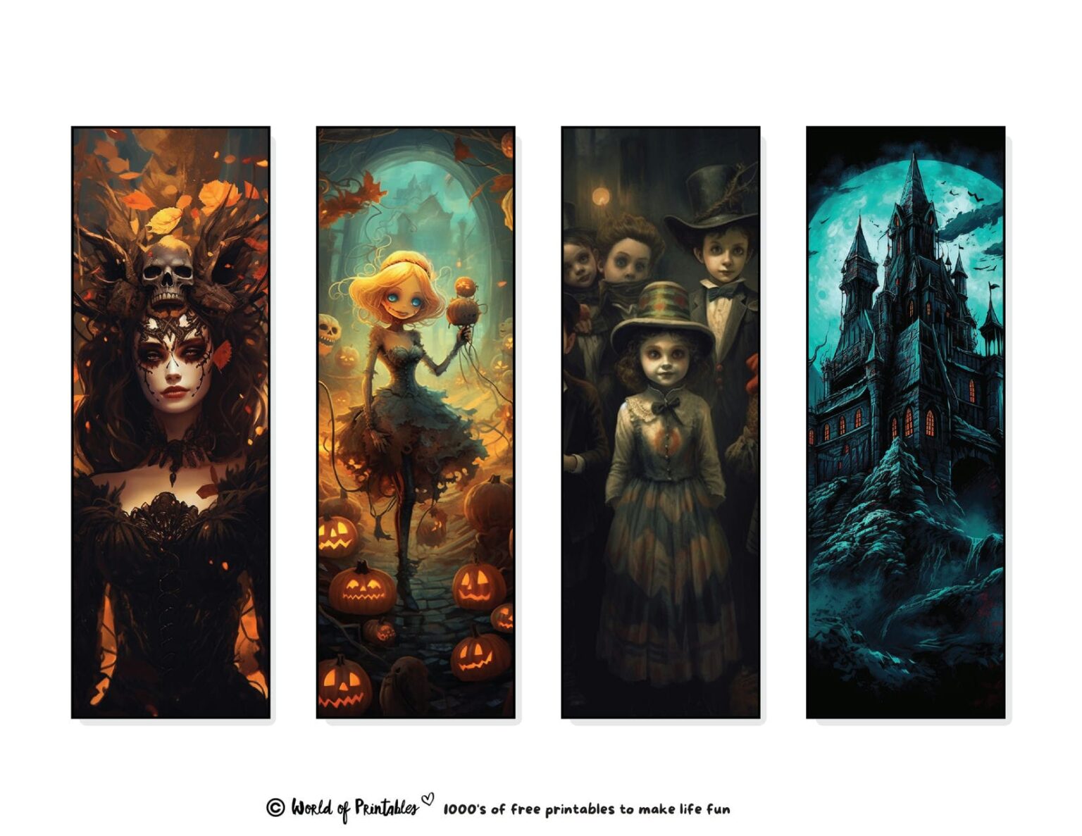 Halloween Bookmarks | 500 Ideas To Print For Free - World of Printables