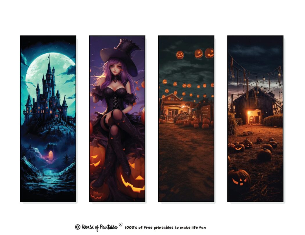 Halloween Bookmarks | 500 Ideas To Print For Free - World of Printables