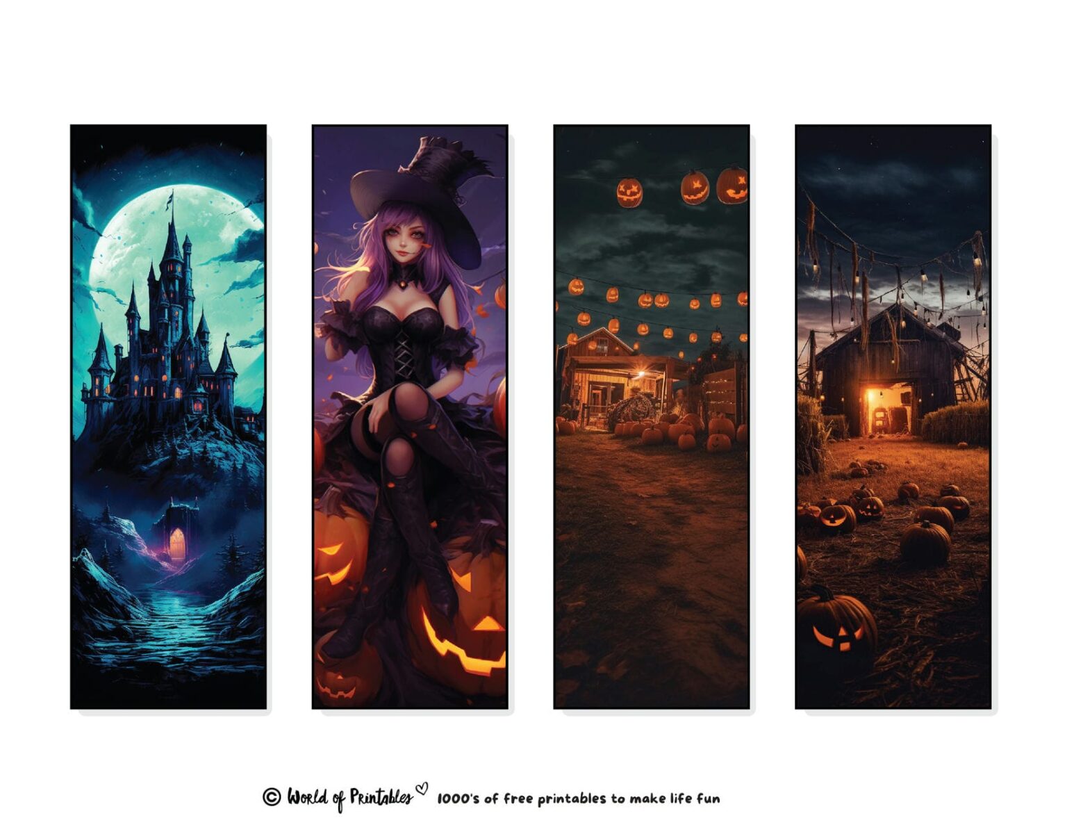 Halloween Bookmarks | 500 Ideas To Print For Free - World of Printables