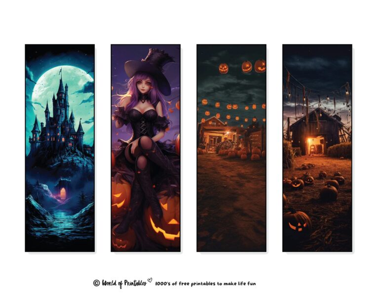 Halloween Bookmarks | 500 Ideas To Print For Free - World of Printables