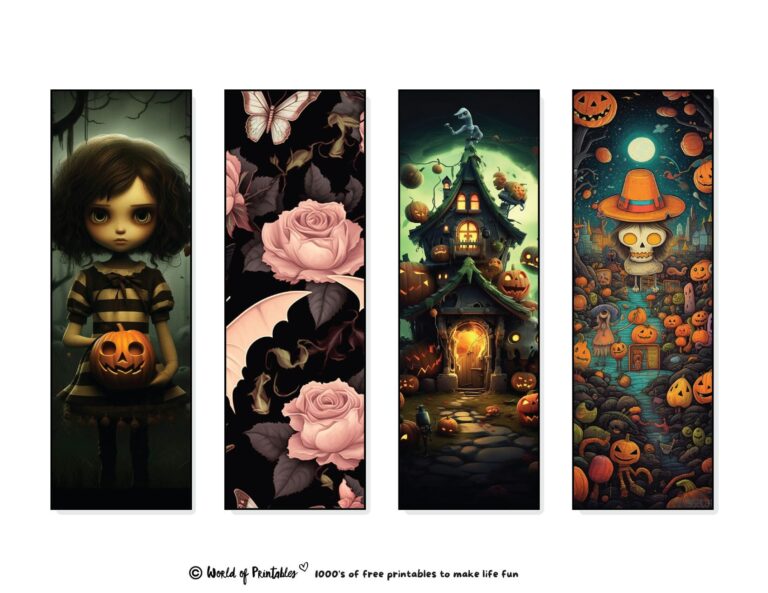 Halloween Bookmarks | 500 Ideas To Print For Free - World of Printables