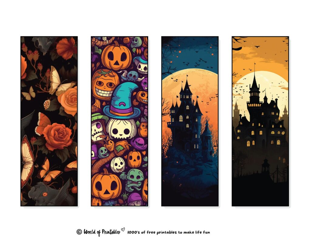 Halloween Bookmarks | 500 Ideas To Print For Free - World of Printables