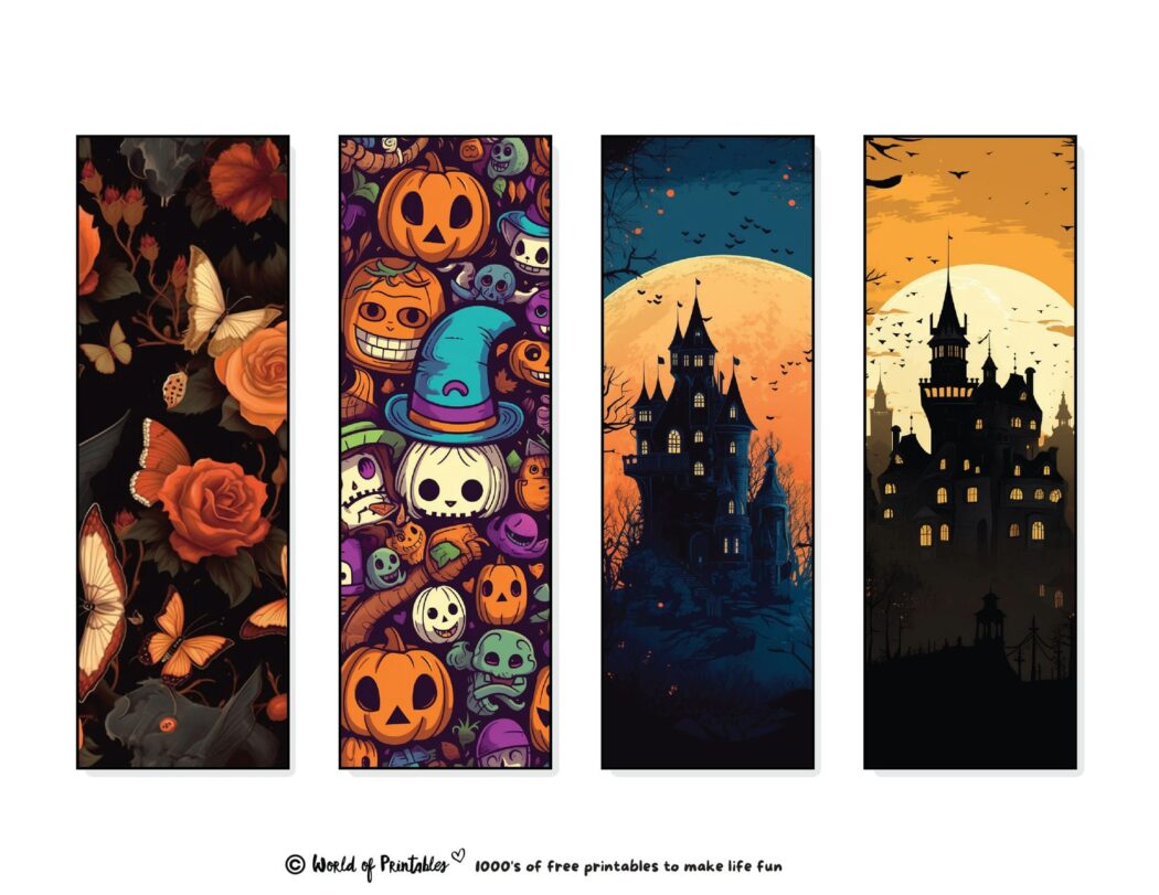 Halloween Bookmarks | 500 Ideas To Print For Free - World of Printables