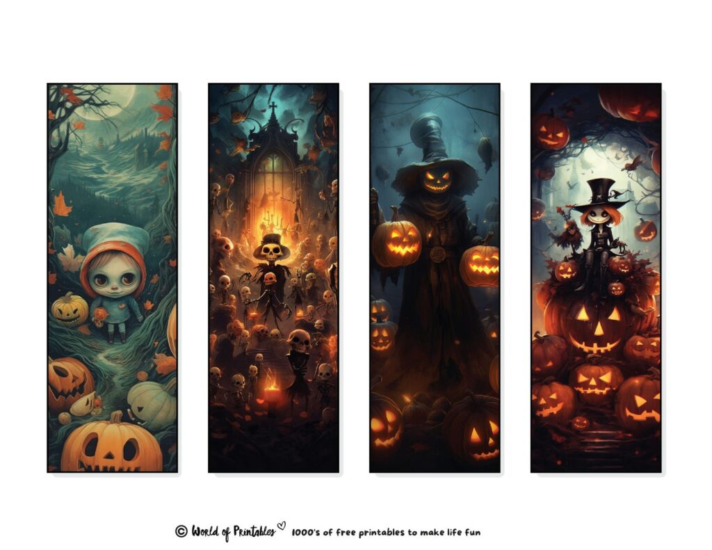 Halloween Bookmarks | 500 Ideas To Print For Free - World of Printables