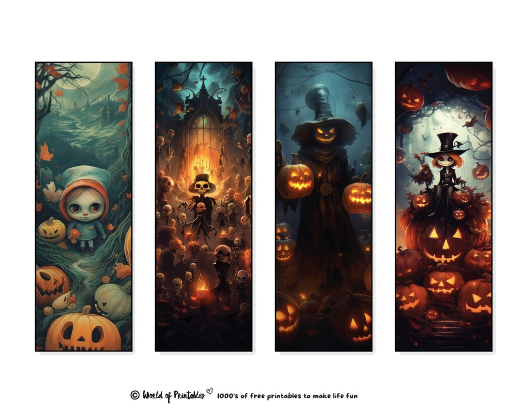 Halloween Bookmarks | 500 Ideas To Print For Free - World of Printables