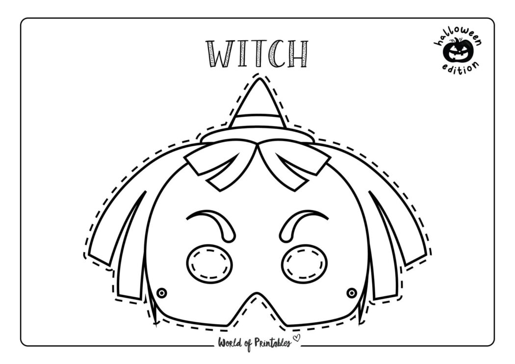 Halloween Mask Printables - World of Printables