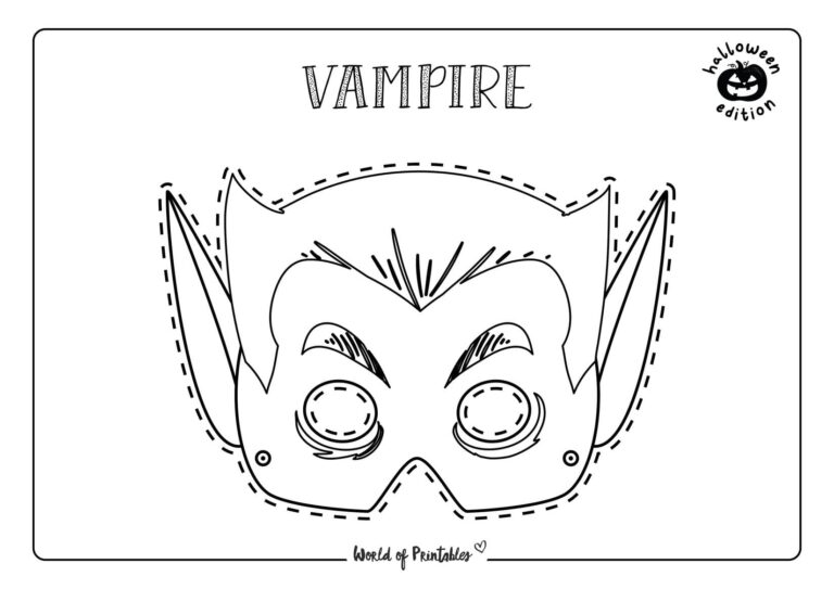 Halloween Mask Printables - World of Printables