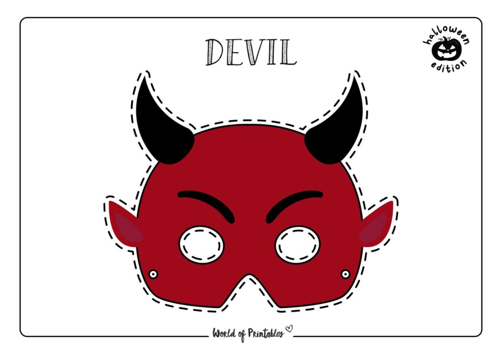 Halloween Mask Printables - World of Printables