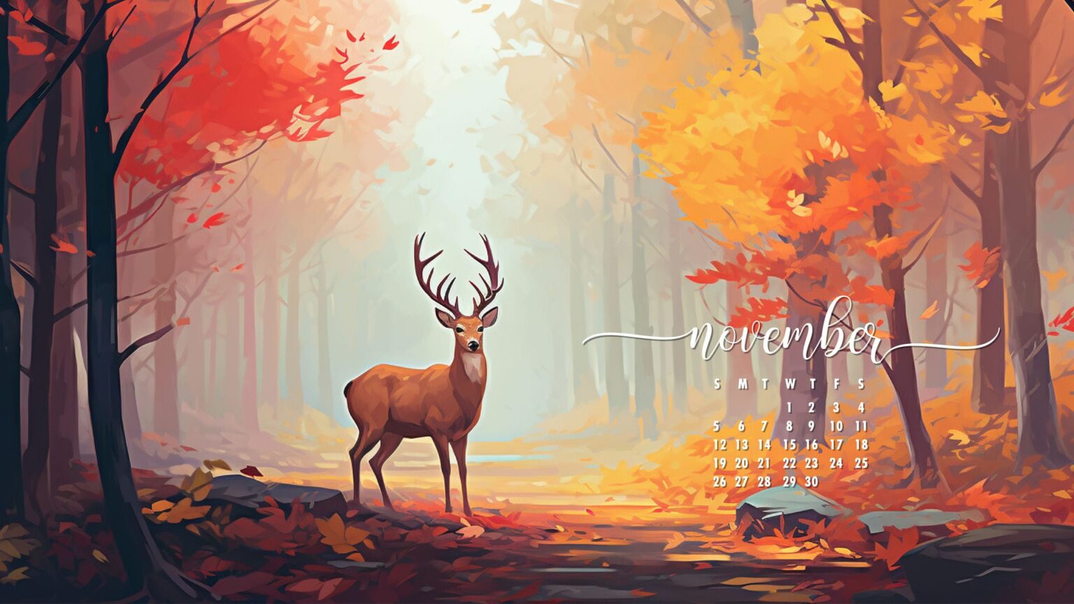 November Calendar Wallpaper | 80 Best Desktop & Phone Backgrounds