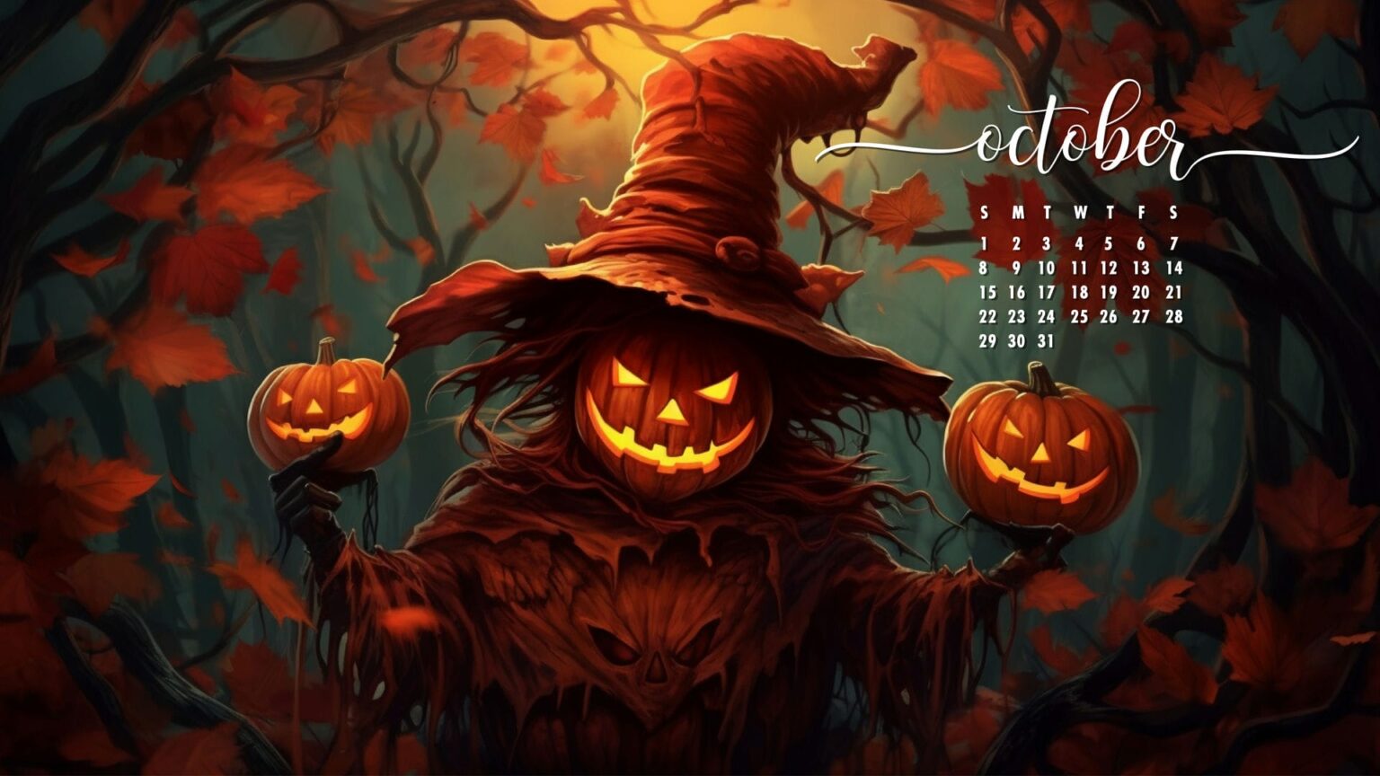 October Calendar Wallpaper | 56 Best Desktop & Phone Backgrounds