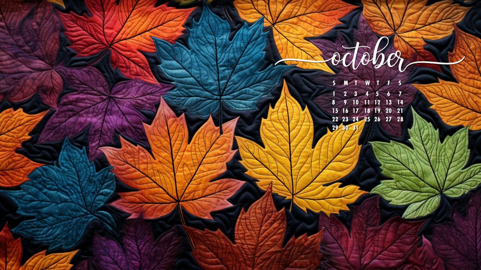 October Calendar Wallpaper | 56 Best Desktop & Phone Backgrounds