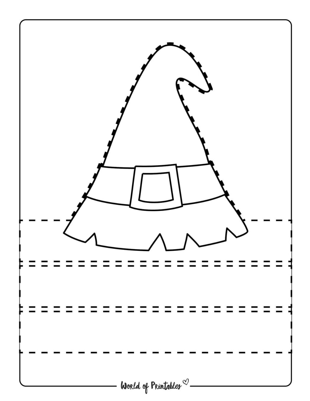 Witch Hat Printables - World of Printables