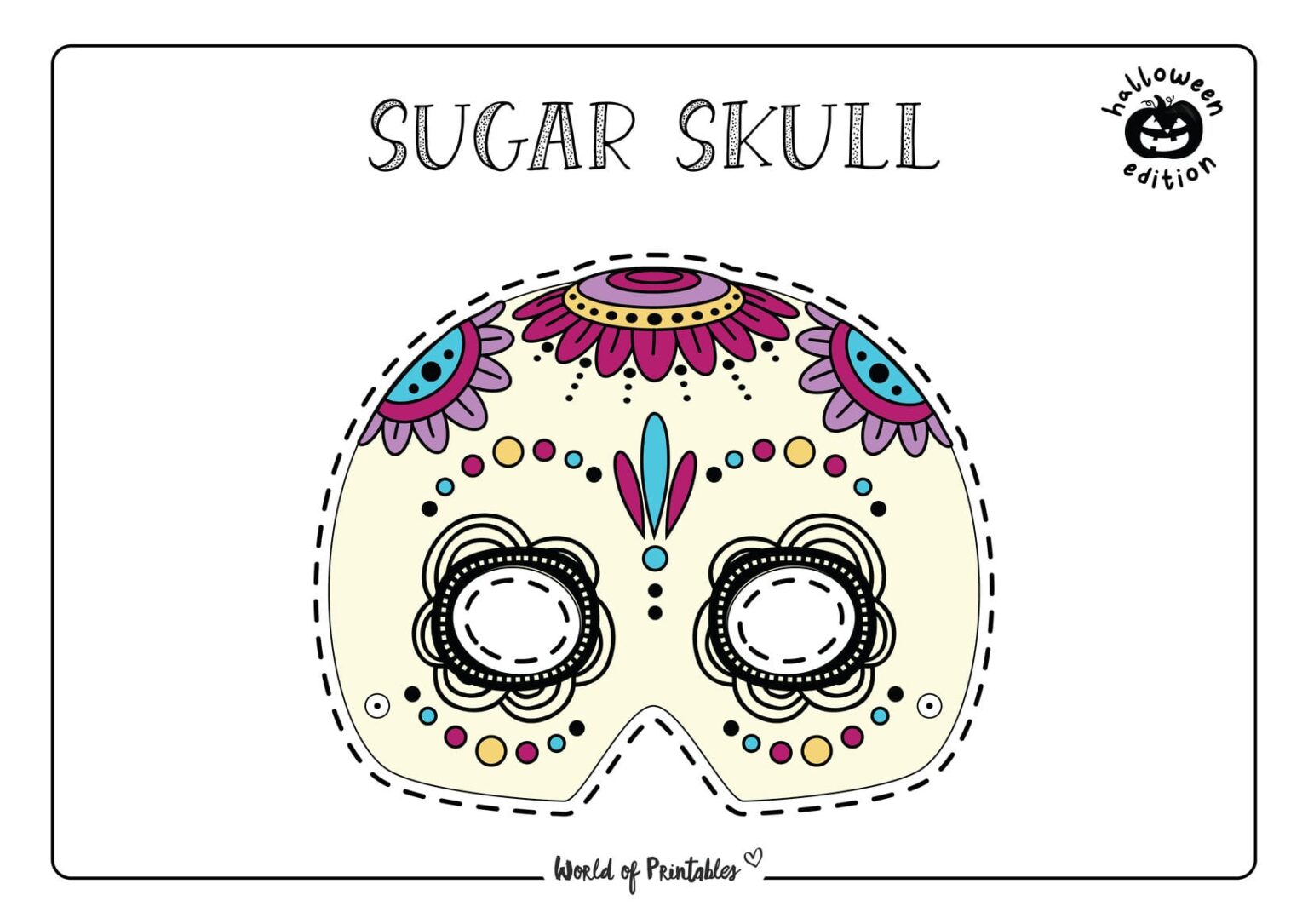 Halloween Mask Printables - World of Printables