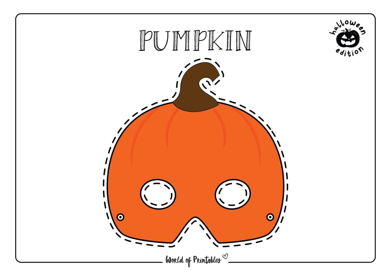 Halloween Mask Printables - World of Printables