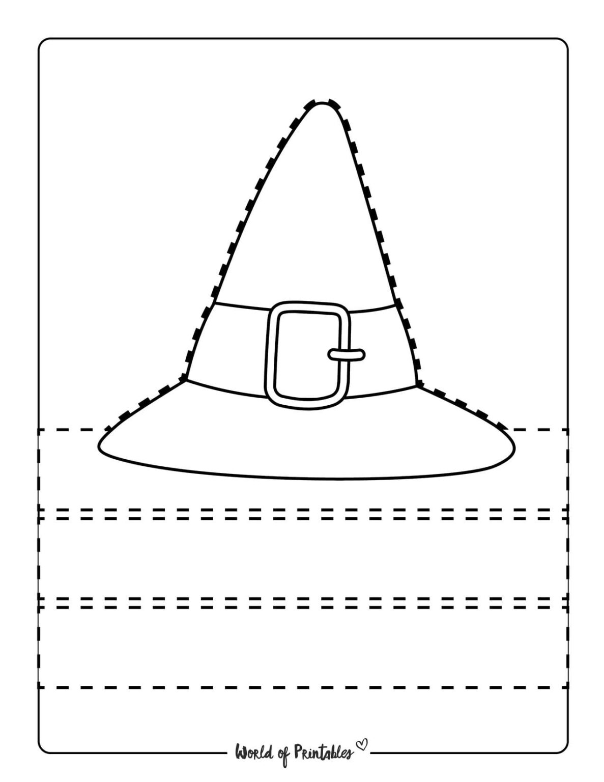 Witch Hat Printables - World of Printables