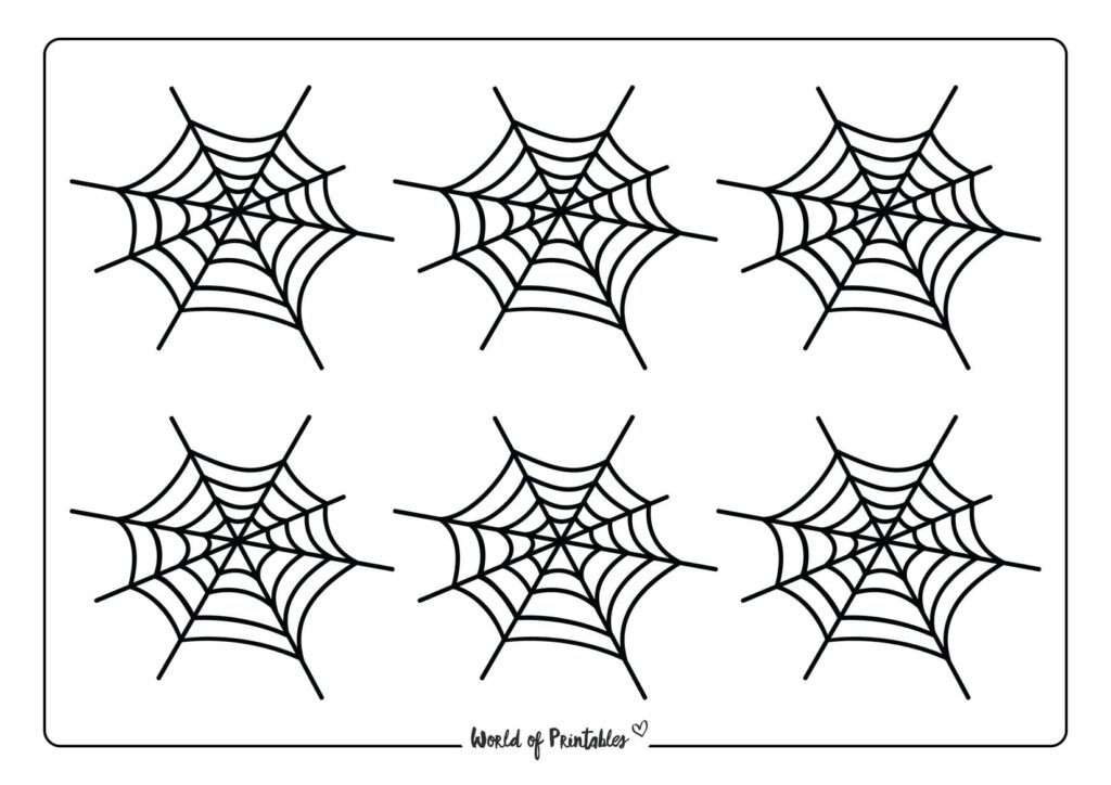Spiderweb Printables - World of Printables