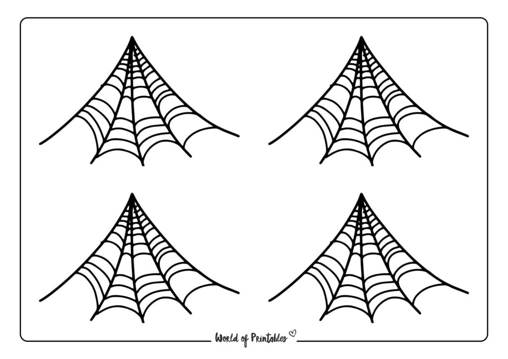 Spiderweb Printables - World of Printables