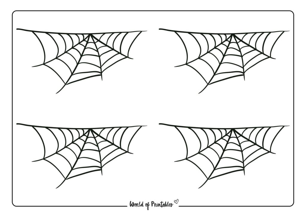 Spiderweb Printables - World of Printables