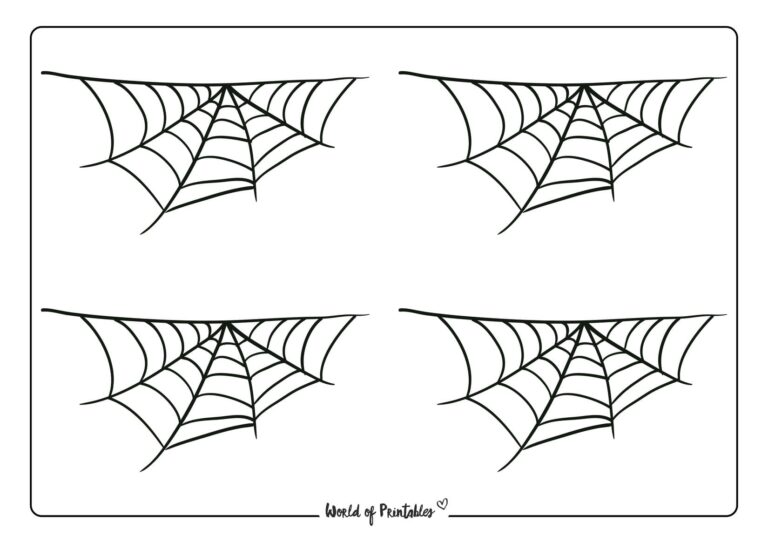 Spiderweb Printables - World of Printables