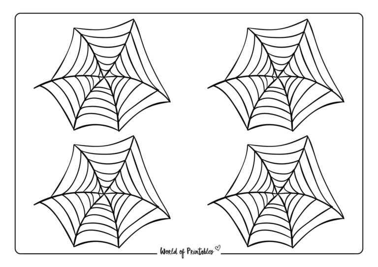 Spiderweb Printables - World of Printables