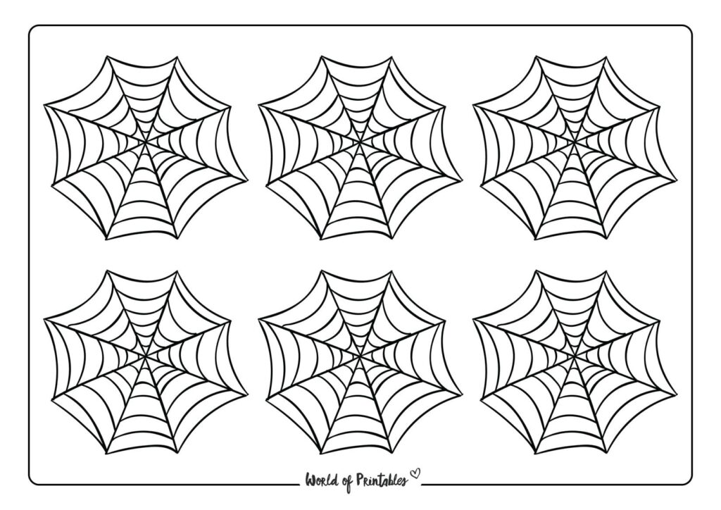 Spiderweb Printables - World of Printables